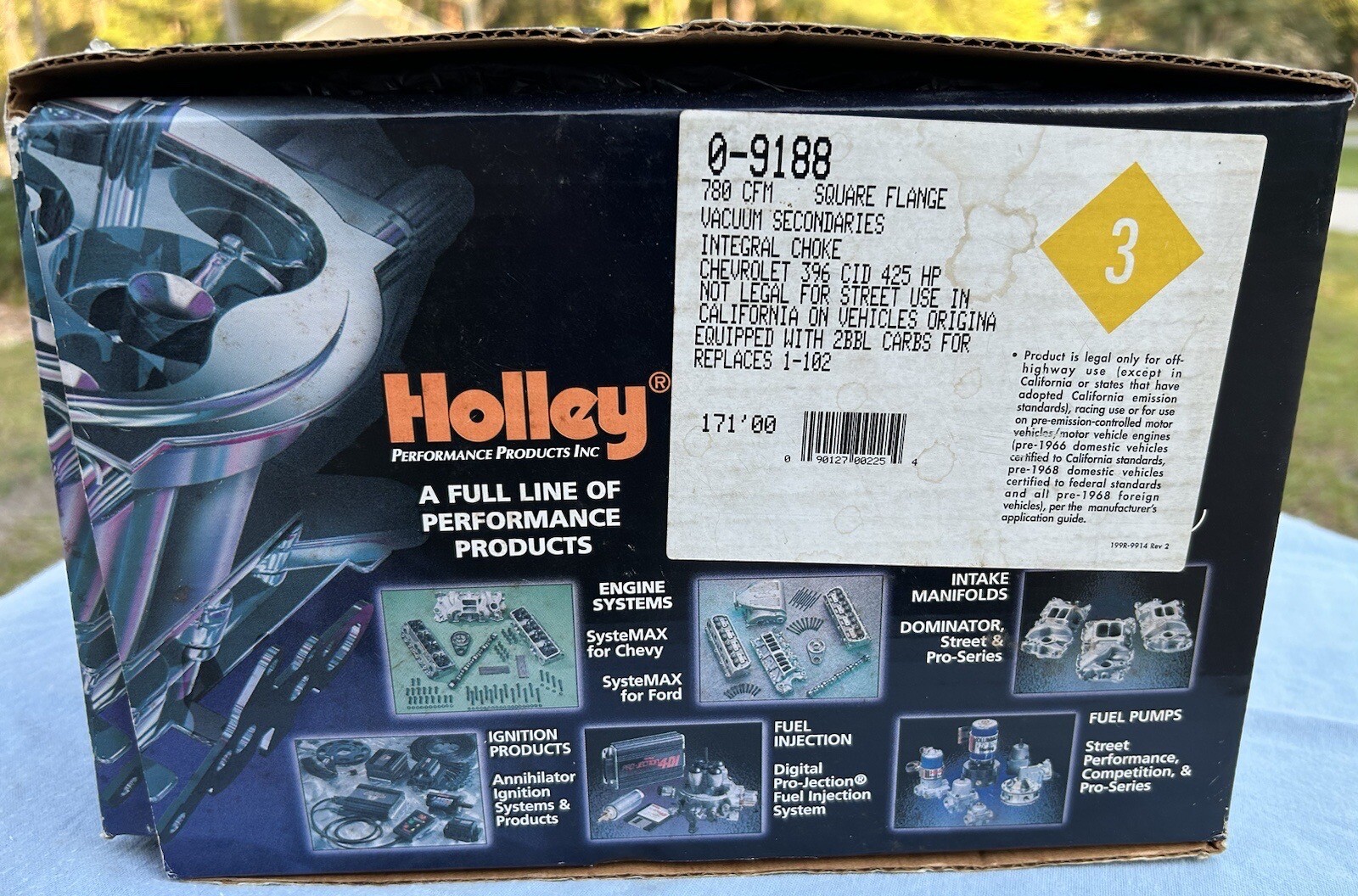 NOS Holley Carburator, List 9188, 780 CFM, Mfg Date Code 2350 | eBay