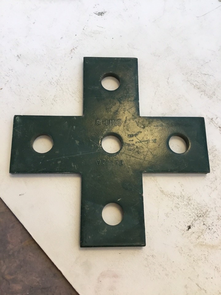 6 pcs Cooper B-Line B132 Flat Cross Plate 1/2” Bolt Size Green | eBay