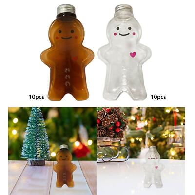 10Pcs Gingerbread man shapes Bottles 500ml Drink Bottle for Beverage ...