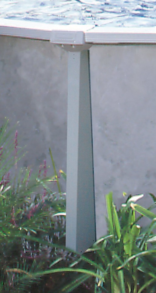 Lomart Grey Mist Oval Above Ground Swimming Pool w/ Liner - (Choose ...