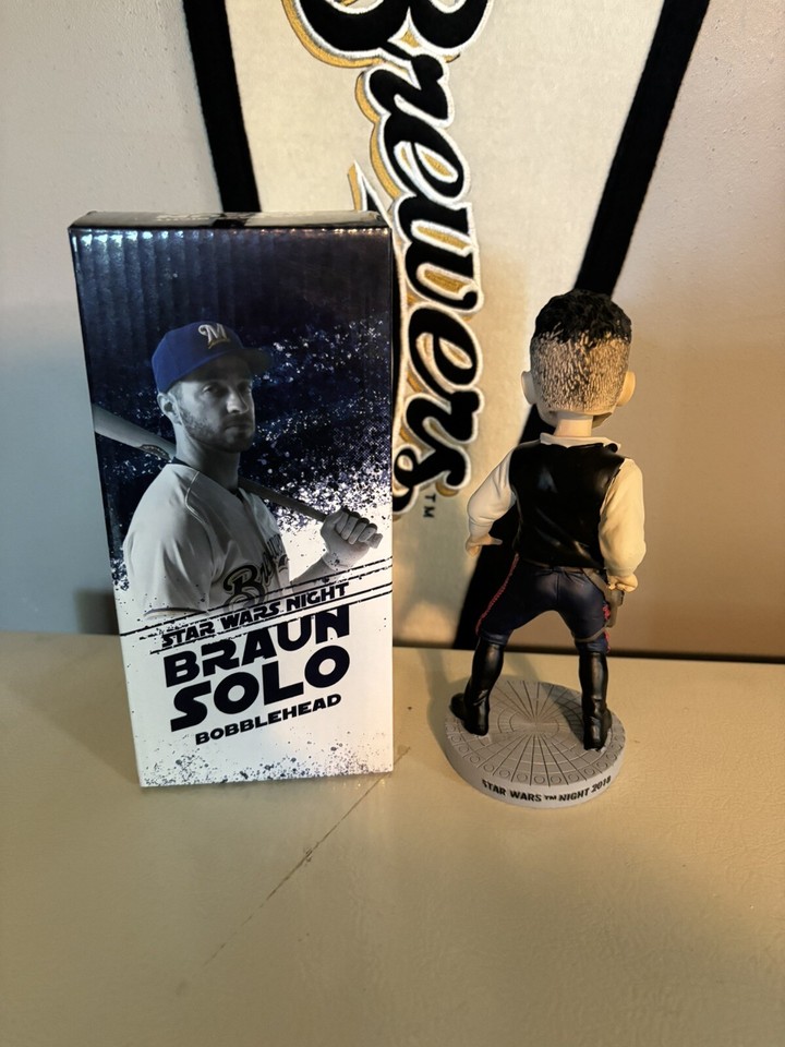 2018 Star Wars Night Ryan Braun Brewers Bobblehead Braun Solo | eBay