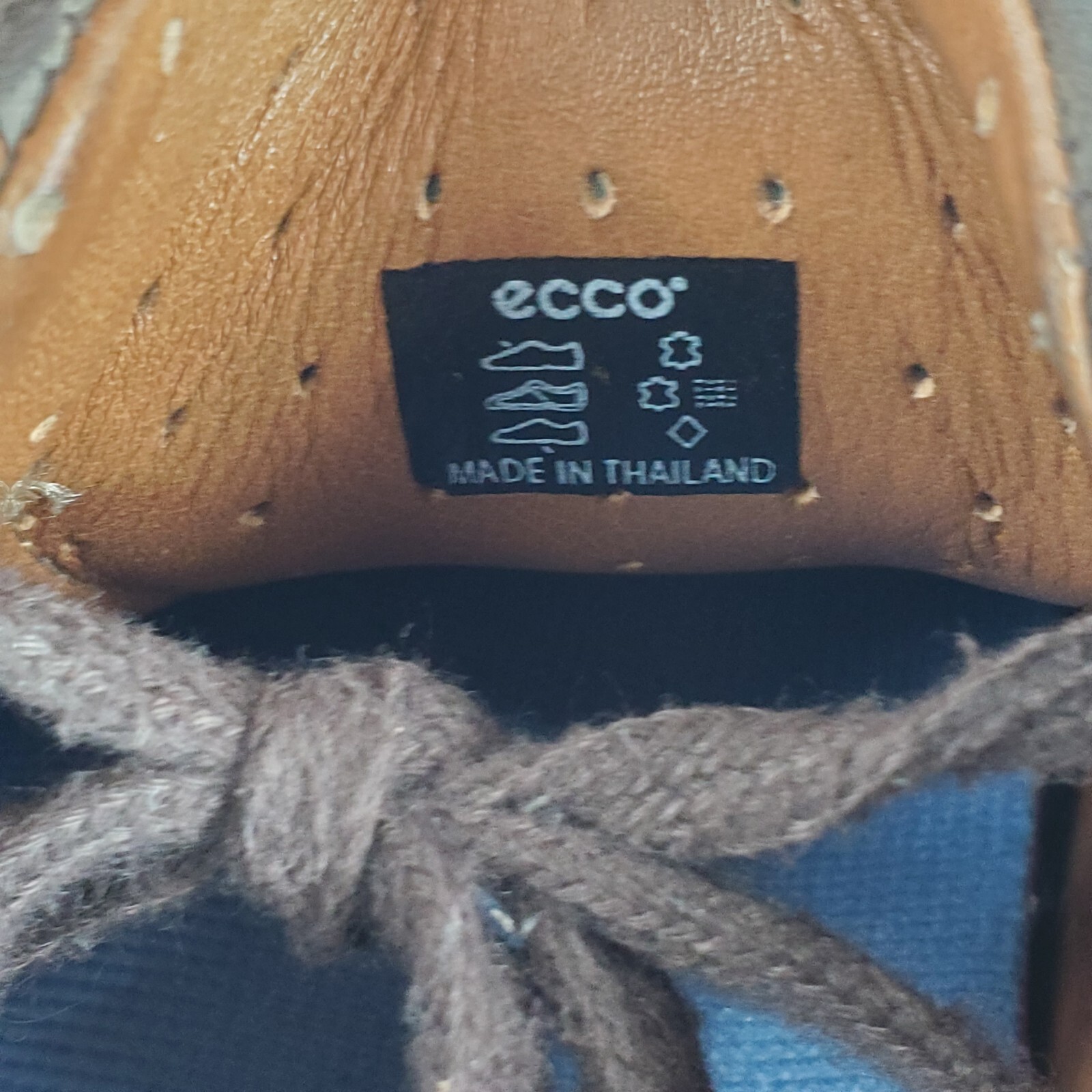 Ecco Light Shock Point Oxfords Lace Shoes Brown Leath… - Gem