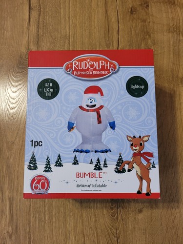 Rudolph Red Nosed Reindeer Bumble Gemmy Christmas Airblown Yard ...