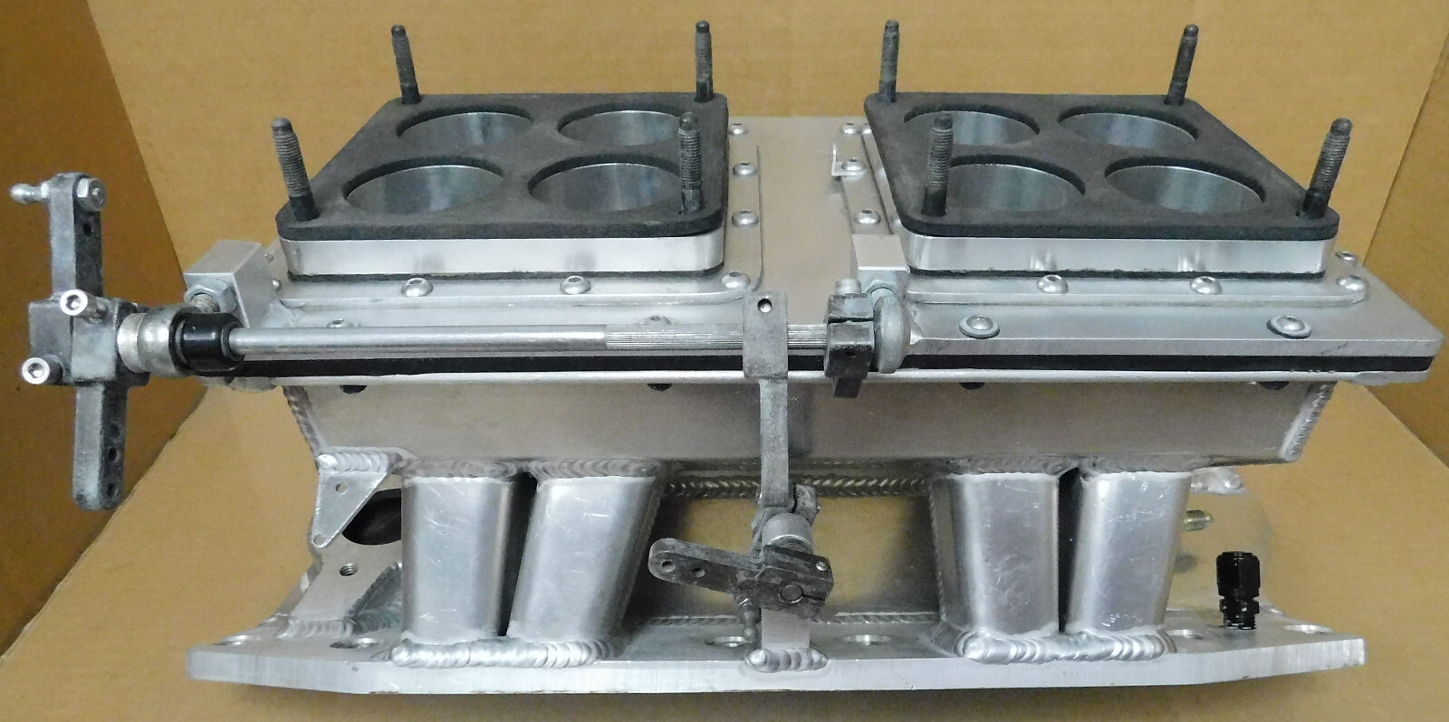 CFE Fabricated Tunnel Ram, SB Chevy W/!0* CFE Raised Runner GM Heads, 8 ...