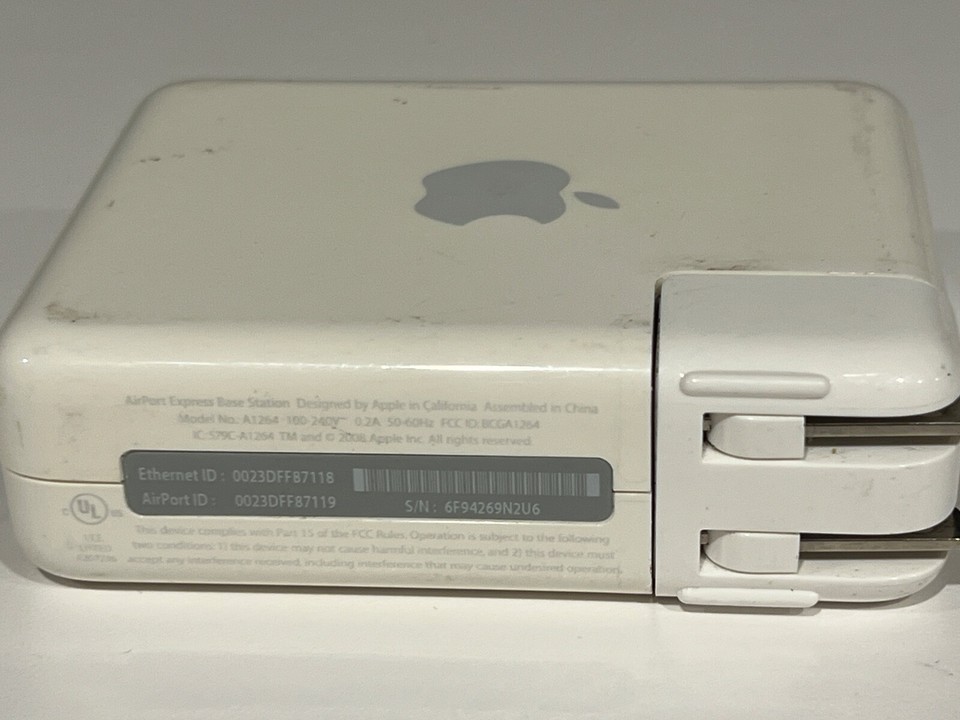 Apple AirPort Express Base Station Wifi Wireless Router A1264 ...