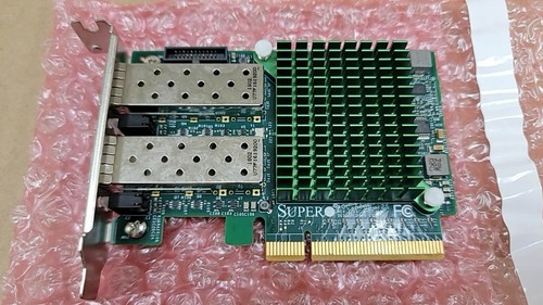 SuperMicro AOC-STGN-I2S Rev 2.11 Dual-Port SFP+ 10 Gigabit Low Profile ...