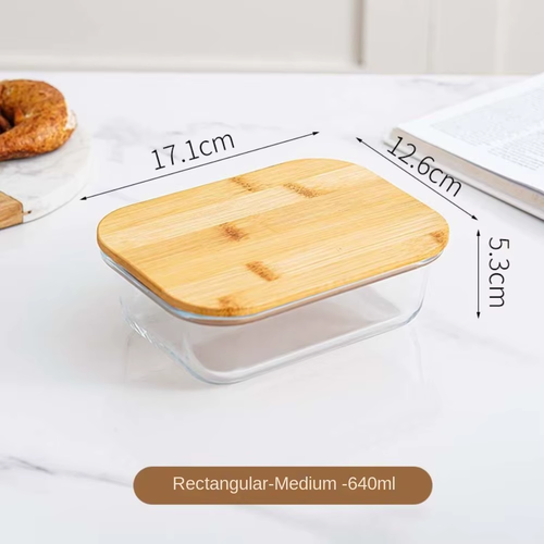 Glass Fresh-Keeping Box High Borosilicate Heat-Resistant Microwave Oven ...