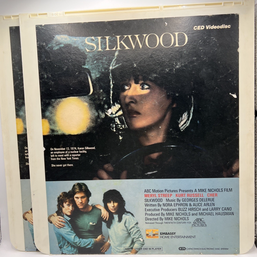 Silkwood RCA CED Videodisc Meryl Streep two-disc set | eBay
