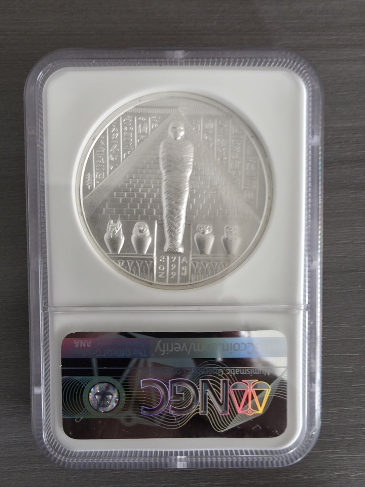 MS 70 NGC - 2oz OSIRIS Egyptian Gods Ultra High Relief .999 Fine Silver ...