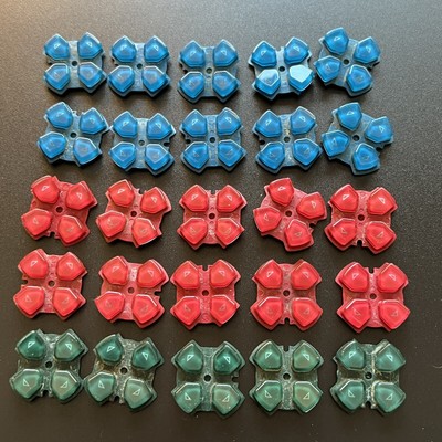 Lot Of 25 Official Sony PSP 3000 Plastic Dpad Part - Blue / Red / Green ...