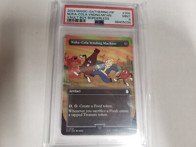 MTG Fallout Nuka-Cola Vending Machine Vault Boy Borderless 0358 PSA 9 ...