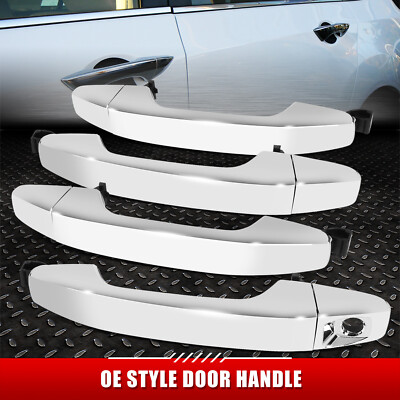 [4PCS] FOR 15-20 COLORADO CANYON CHROME FRONT REAR LEFT RIGHT DOOR PULL ...