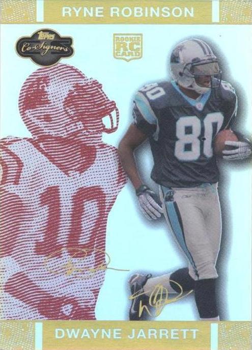 2007 Topps Co-Signers - Dwayne Jarrett, Ryne Robinson #85 Red Changing ...