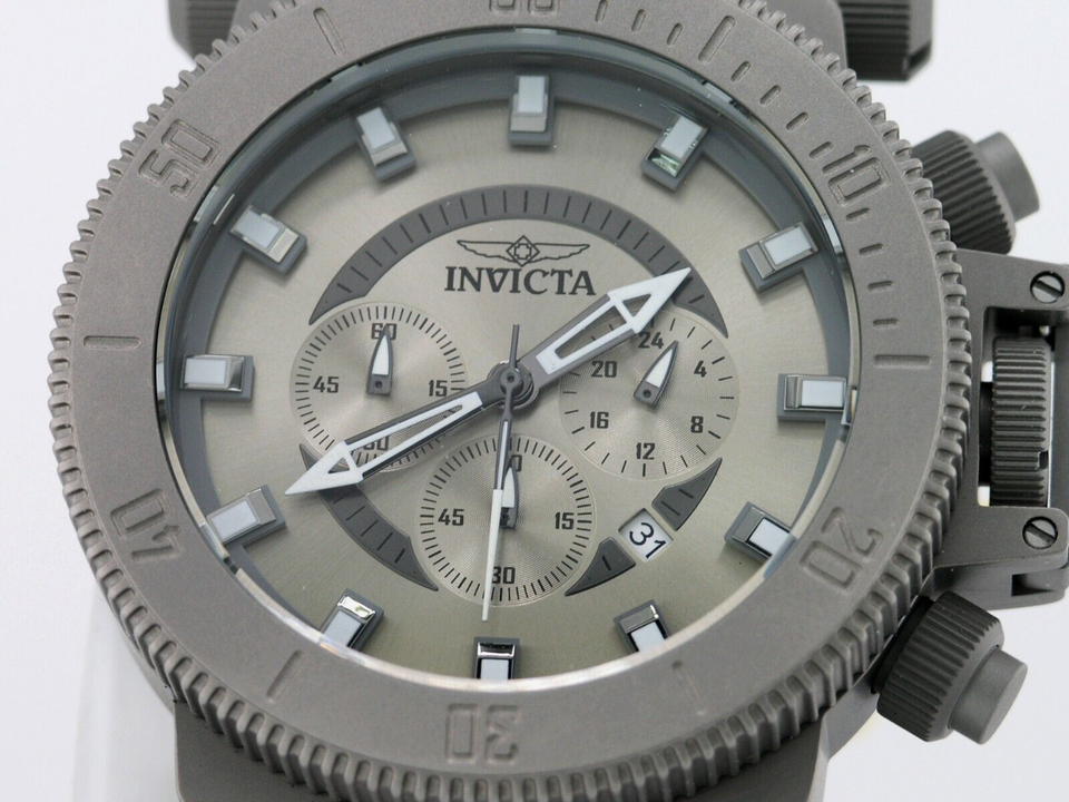 NEW INVICTA 46533 COALITION FORCES ALL TITANIUM CHRONOGRAPH MENS WATCH ...