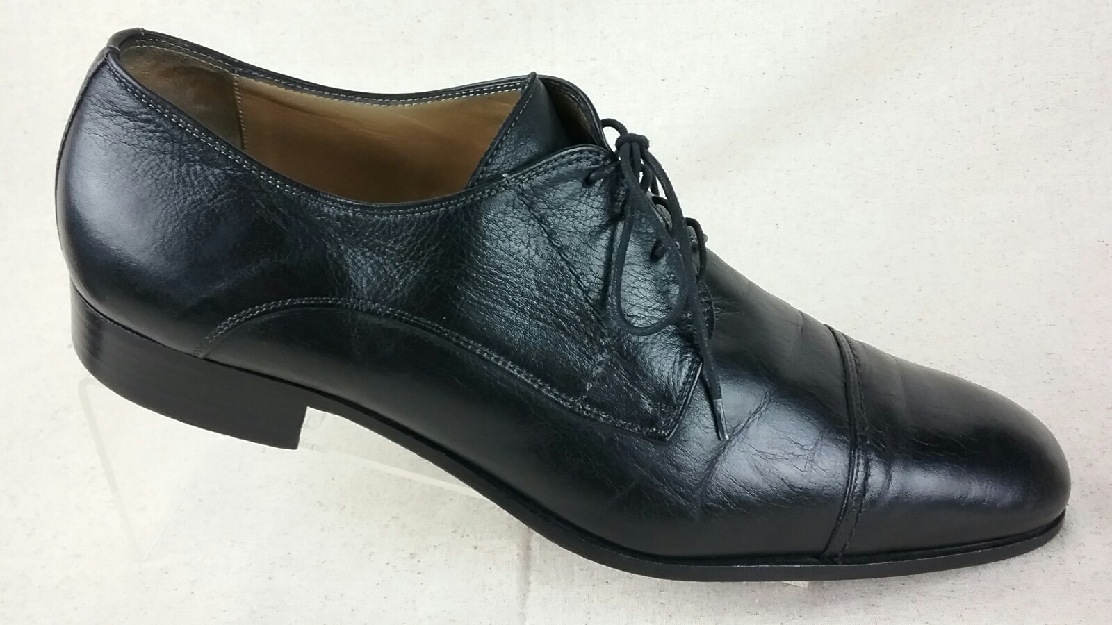Gordon Rush Mens Cap Toe Oxford Dress Shoes Black Lea… - Gem