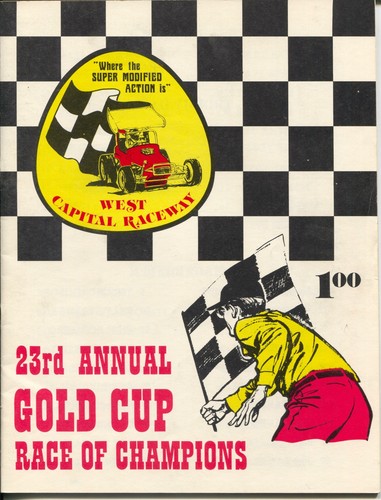 West Capital Raceway Auto Race Program 9/1976-Gold Cup Race of ...