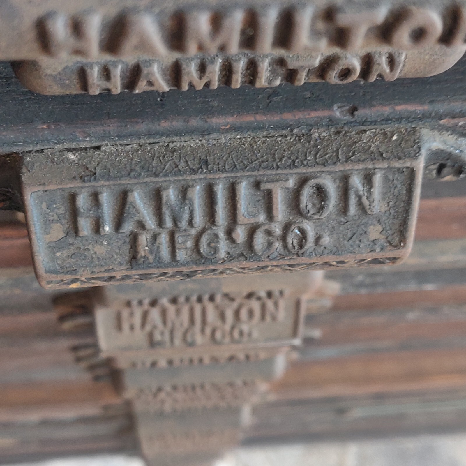 Hamilton Double Slant Top Print Shop Printer Cabinet with Block Sets | eBay