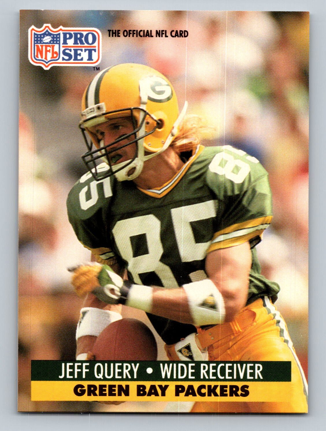 1991 Pro Set #160 Jeff Query Green Bay Packers | eBay