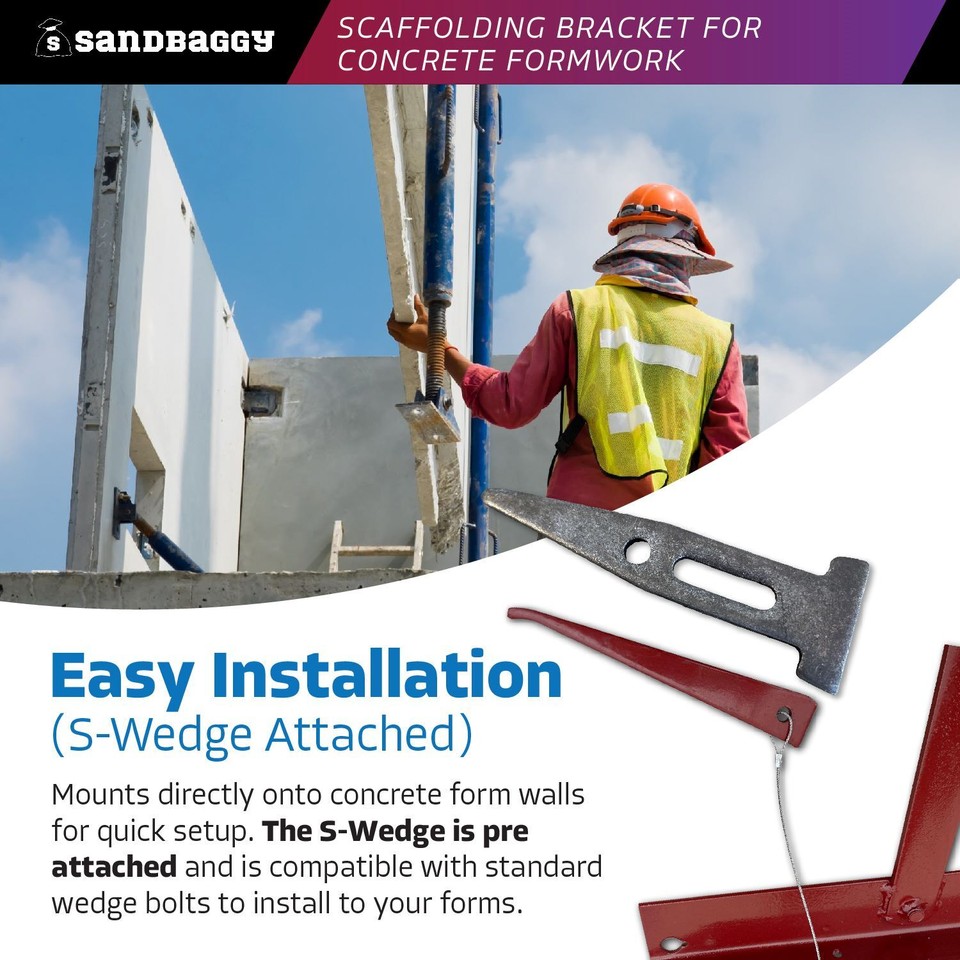 Sandbaggy Scaffold Bracket - Steel / Plywood Systems - Reusable (with S ...