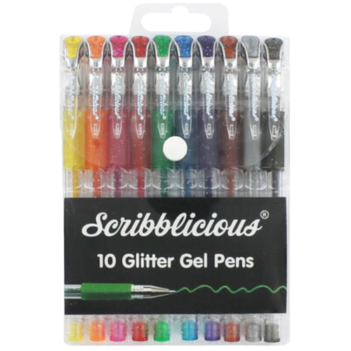 Scribblicious Gel And Glitter Pens Pack of 10 and 24 | eBay