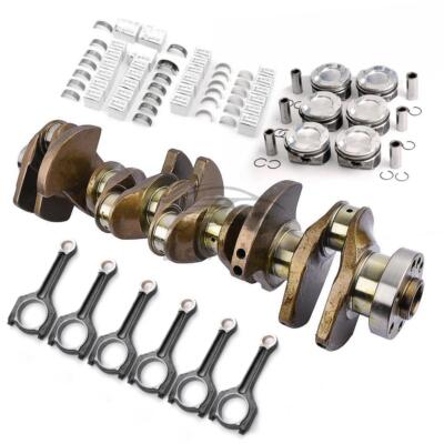 N55 3.0L Engine Crankshaft Rods Pistons Bearing Kit For BMW X1 X3 X5 ...