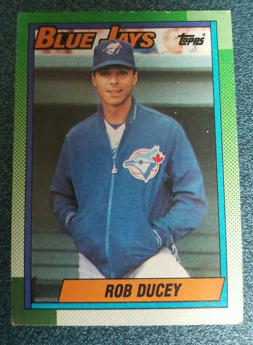 1990 Topps Toronto Blue Jays Baseball Card #619 Rob Ducey | eBay