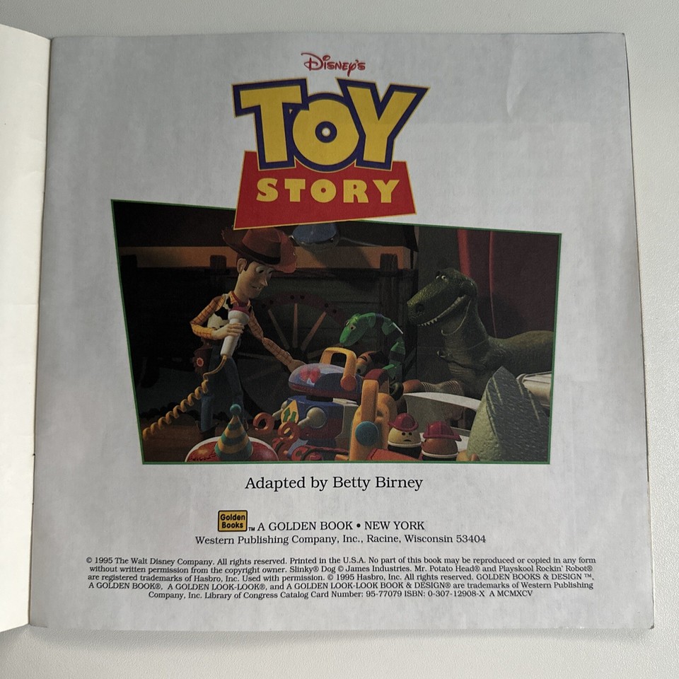 Disney Toy Story Golden Books Vintage Very Good Special Edition 12908 ...
