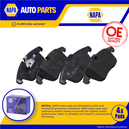Brake Pads Set fits JAGUAR S TYPE X200 3.0 Front 99 to 07 NAPA C2C27290 ...