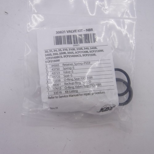 CAT Pumps Valve Kit 30821 For Use With Pumps 310, 340, 350, 310S, 340S ...