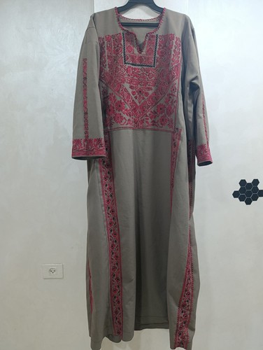 Vintage Handmade Embroidered Tatreez Thobe Heritage Palestinian ...