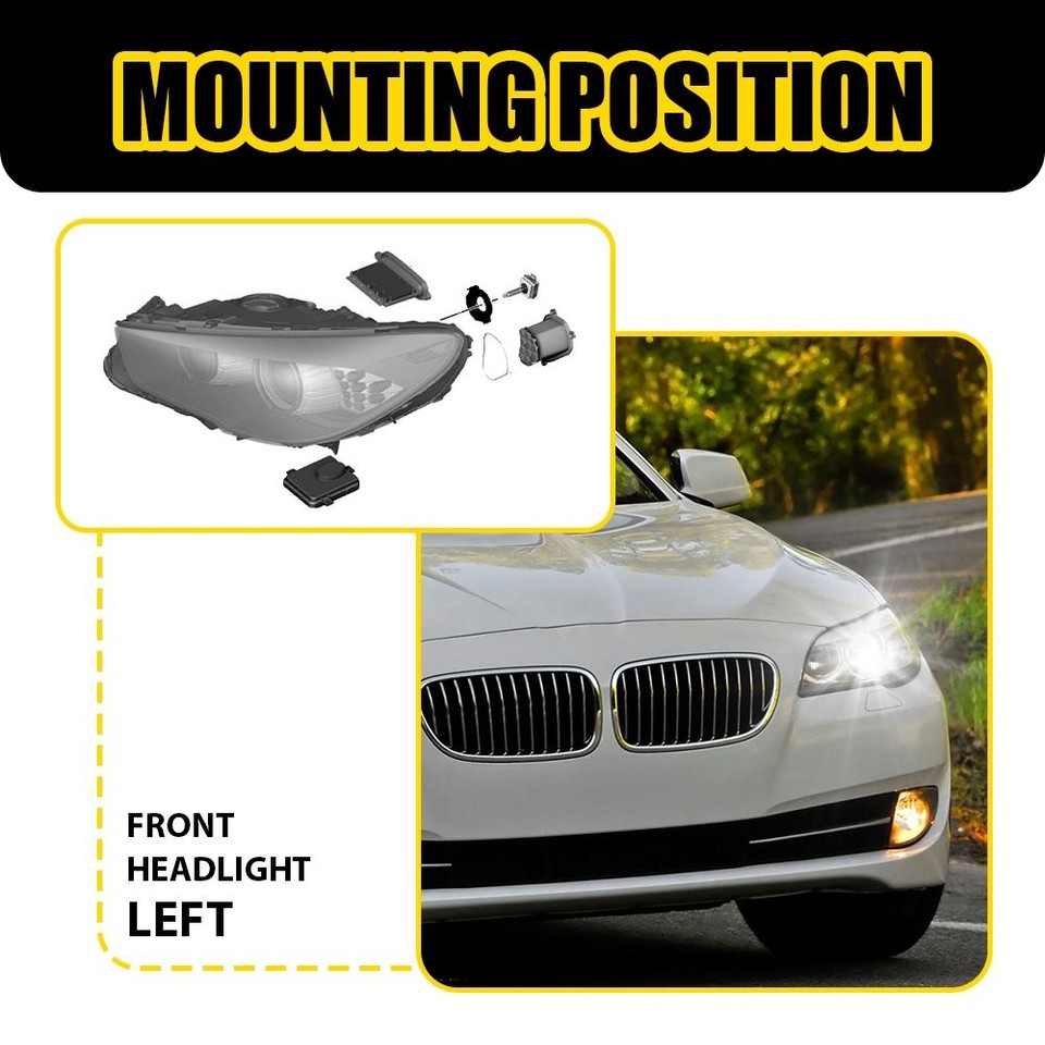 7217509 Xenon Ballast Bulb Module LH Light D1S For 2011-2013 BMW 528i ...