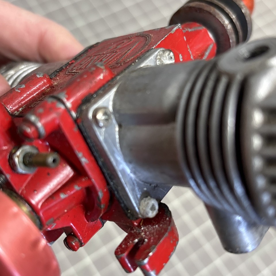 Vintage Model Airplane Engine, Viking 65 Twin Model Airplane Engine ...