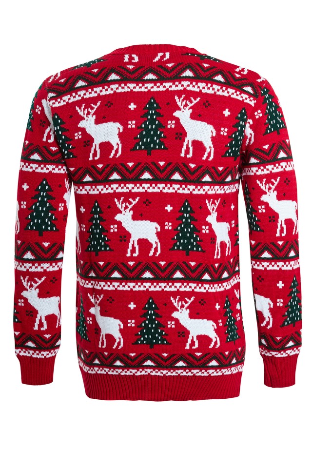 New Unisex Men Women Santa Xmas Christmas Novelty Fairisle Retro Jumper ...