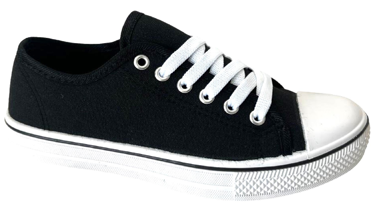 LADIES FLAT WOMENS LACE UP PLIMSOLLS CANVAS SUMMER PUMPS SHOES TRAINERS ...