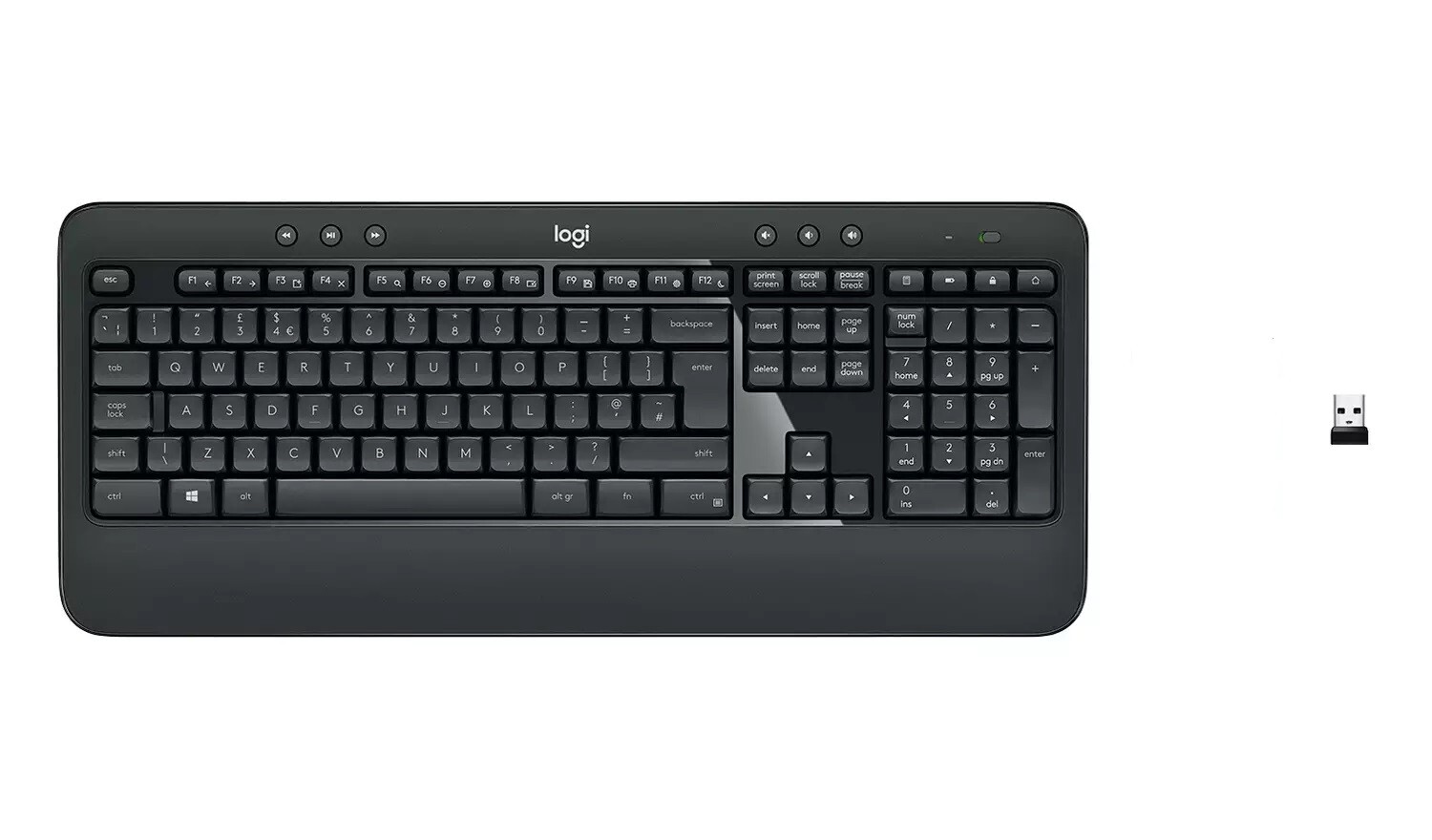 Logitech K540 Wireless Keyboard - Unifying - Black - UK layout ...