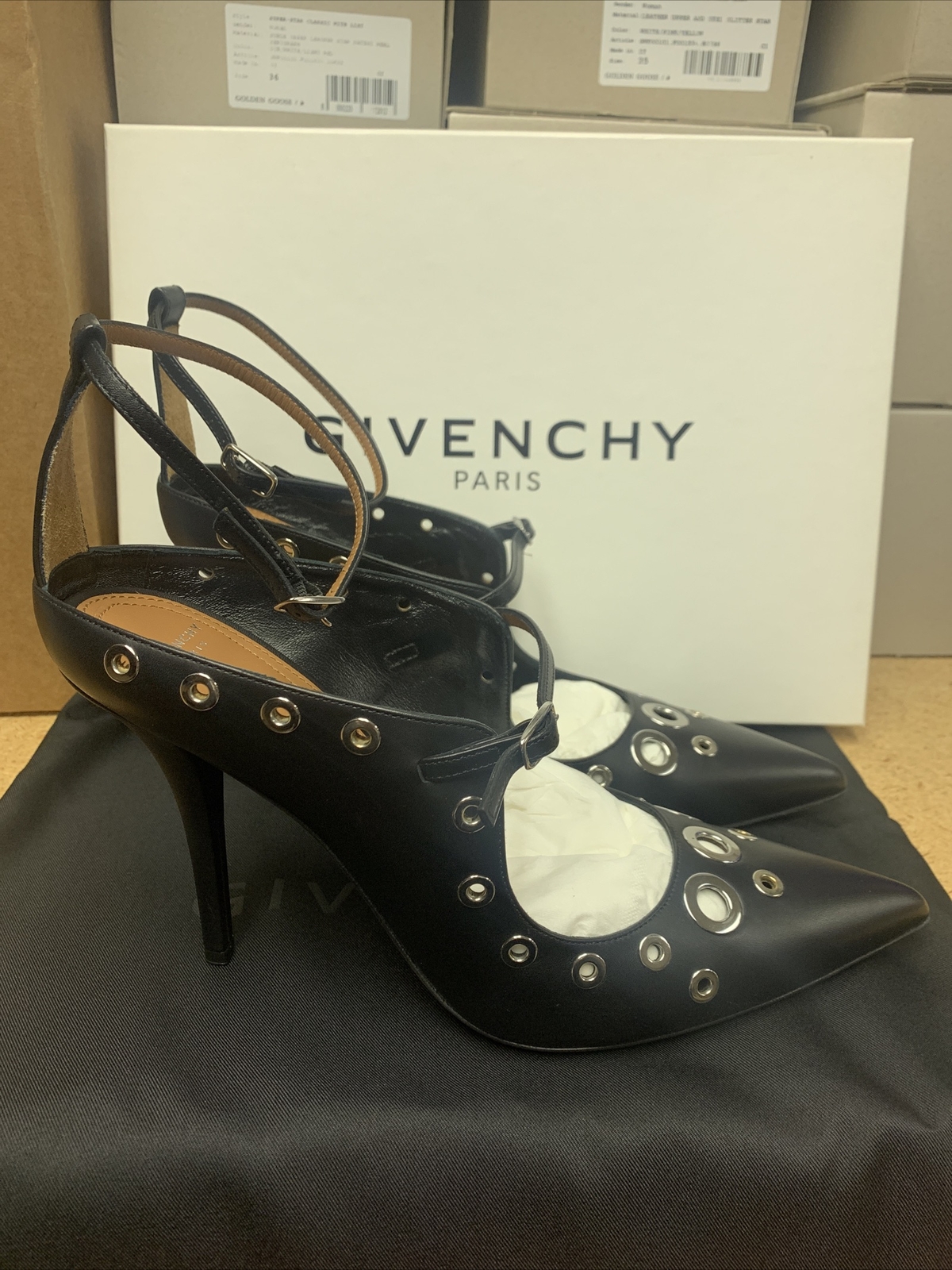 Givenchy Eyelet Embellished Black Pumps Brand New Sizes 37,38.5,40 | eBay