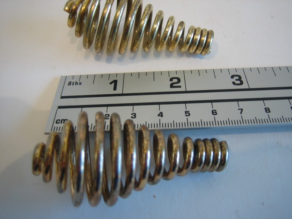 Pair Of Gold Tone Wood Stove Spring Handles 2 1/2"X1 1/4"X1/4" Grill ...