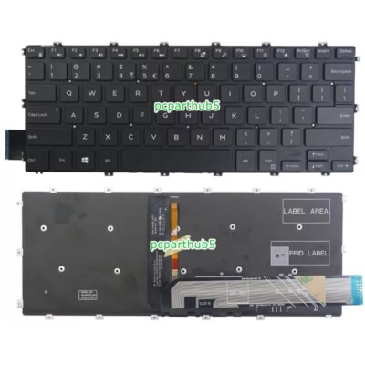 New Dell Inspiron 5481 5482 5491 5591 P76F Laptop Keyboard US Black ...