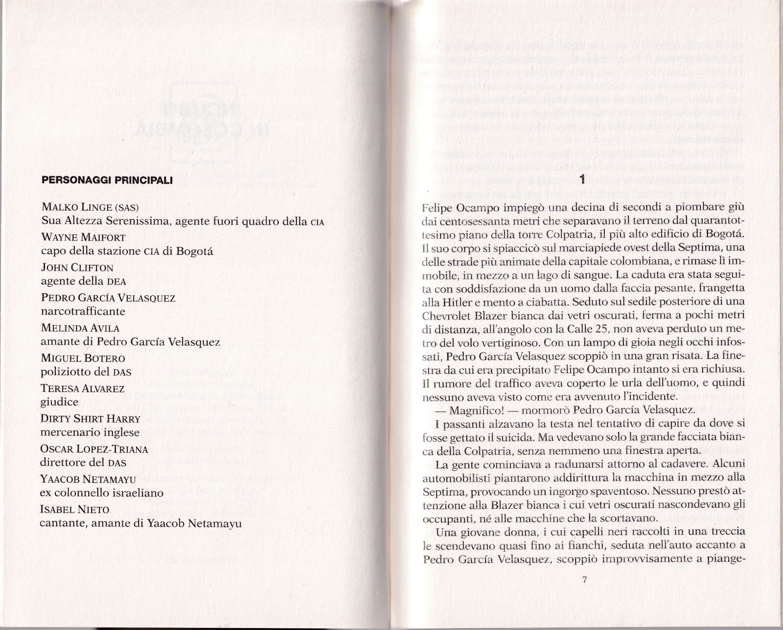 Incubo in Colombia - Gerard De Villiers - Segretissimo SAS n. 97 | eBay