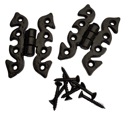 Black Antique Butterfly Hinges (pair + fixings) - GOOD QUALITY | eBay