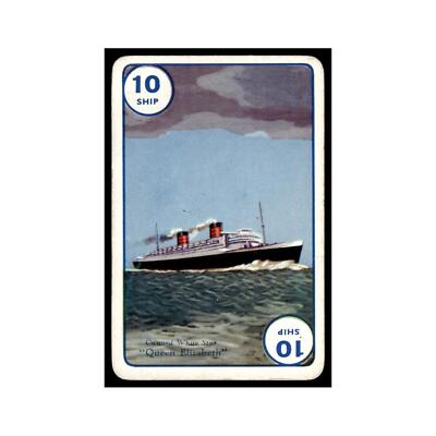 Ship Queen Elizabeth 1948 Pepys Speed #10 Baseball Card VG | eBay