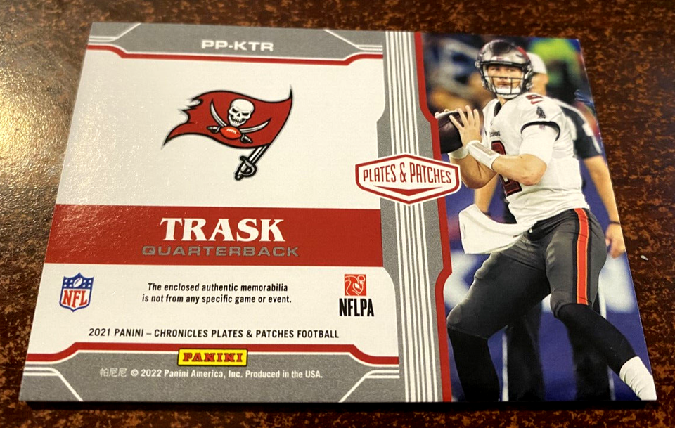 2021 Chronicles KYLE TRASK Plates & Patches Rookie Jersey RC #'d /399 ...
