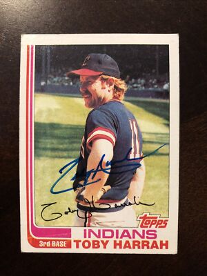 TOBY HARRAH 1982 TOPPS AUTOGRAPHED SIGNED AUTO BASEBALL CARD 532 ...