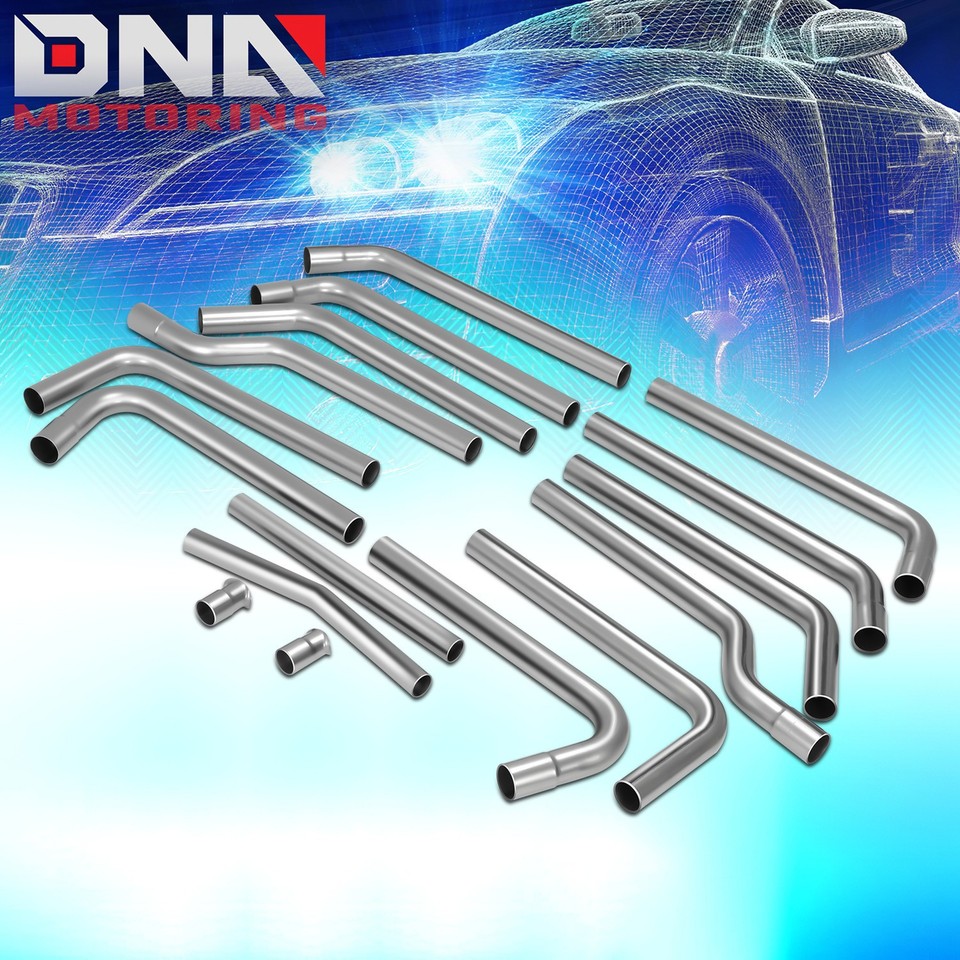 16Pcs 2.5" OD Custom DIY Various Degree Mandrel Bend Exhaust Pipe Mild ...