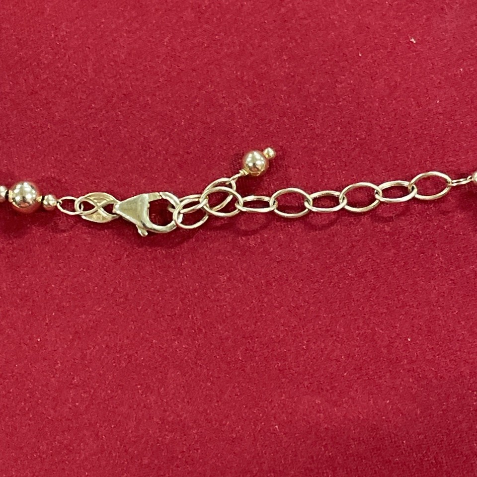 14k Yellow Gold EG Eternagold 585 Small Pearl & Gold Beaded 20 ...
