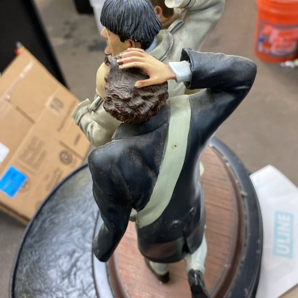 🔥THREE STOOGES FRANKLIN MINT STATUE NATZY SPY FIGURINE STATUE 4 Hands ...