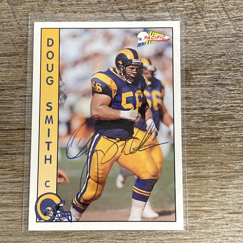 Doug Smith Los Angeles Rams Auto Signed Card Autograph Pacific 91’ #163 ...
