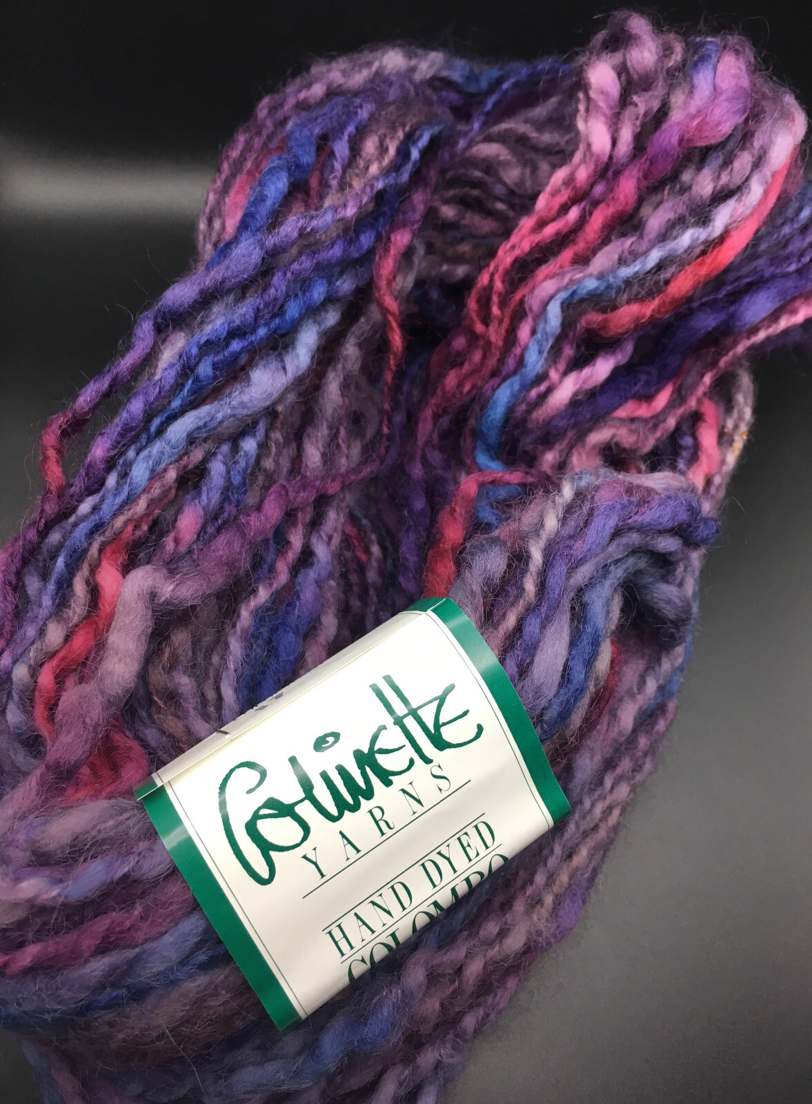 COLINETTE YARNS Hand Dyed COLOMBO. 68% Wool. Shades of Blue, Coral ...