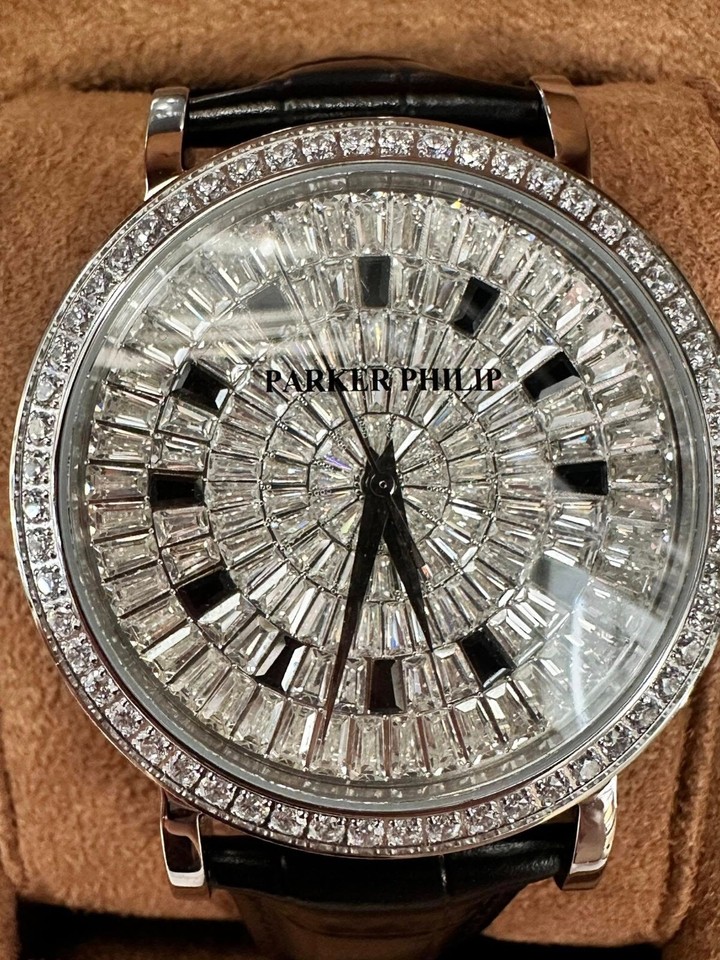 Parker Philip Automatic Diamond Limited Edition 999 Watch (Silver) | eBay