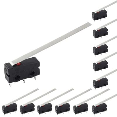 12pcs Mini Micro Limit Switch 5A 125 250V AC SPDT 1NO 1NC Snap Action ...